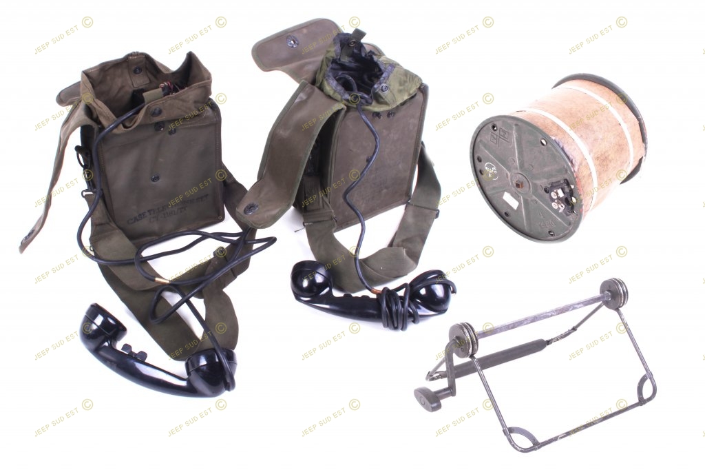 KIT TELEPHONES DE CAMPAGNE US EE8 SACOCHE TOILE CIREE (X2), Radio US ...