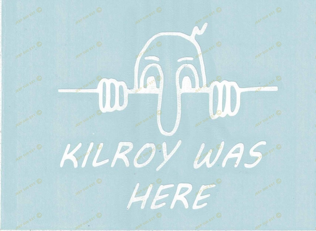 POCHOIR "KILROY WAS HERE", Autres pochoirs, MARQUAGES - POCHOIRS